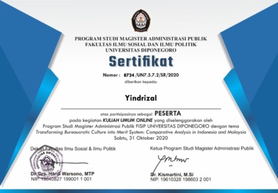 36 Sertifikat Merit System - Document Repository Universitas Andalas